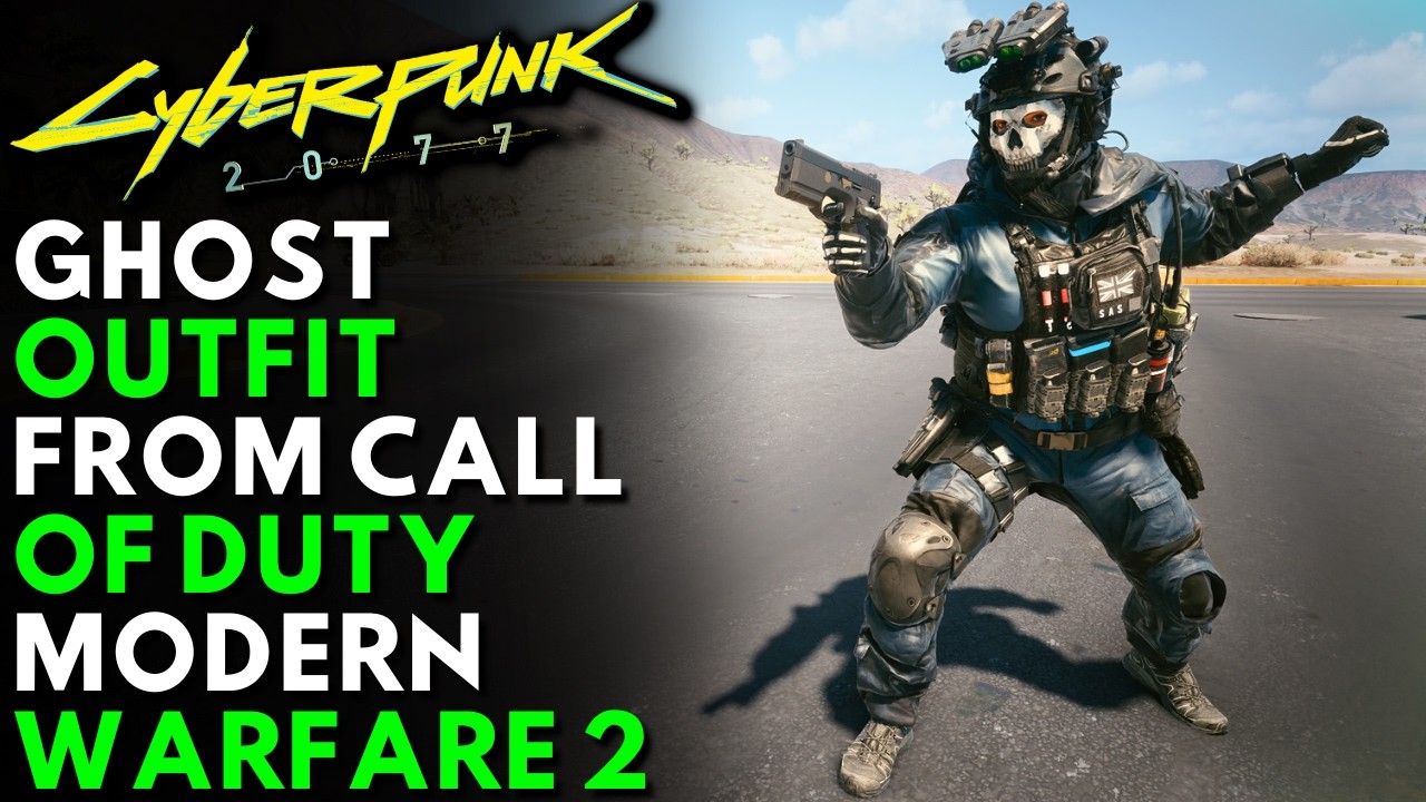 Cyberpunk 2077 - Ghost "Nightwar" Outfit From Call Of Duty Modern Warfare (2022) - Cyberpunk ...