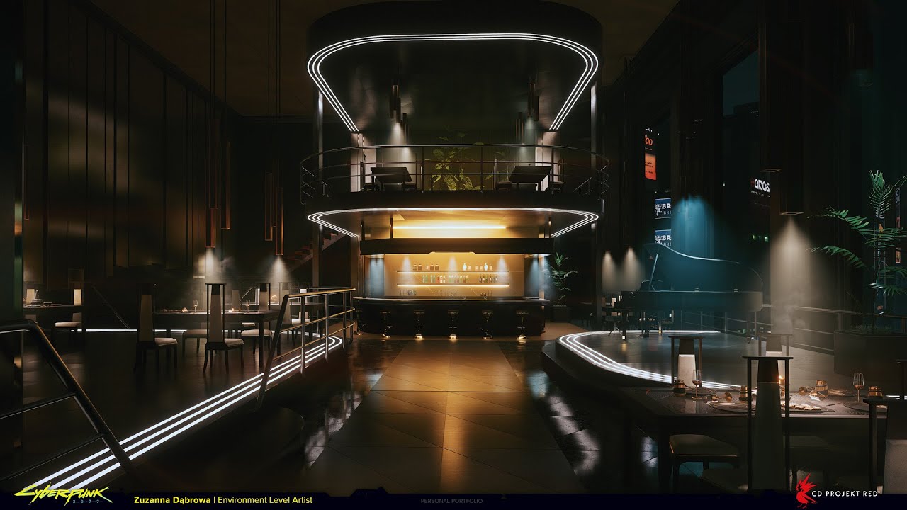 Cyberpunk 2077 SFX Restaurant amb 01 (Sound Effect) - Cyberpunk 2077 videos