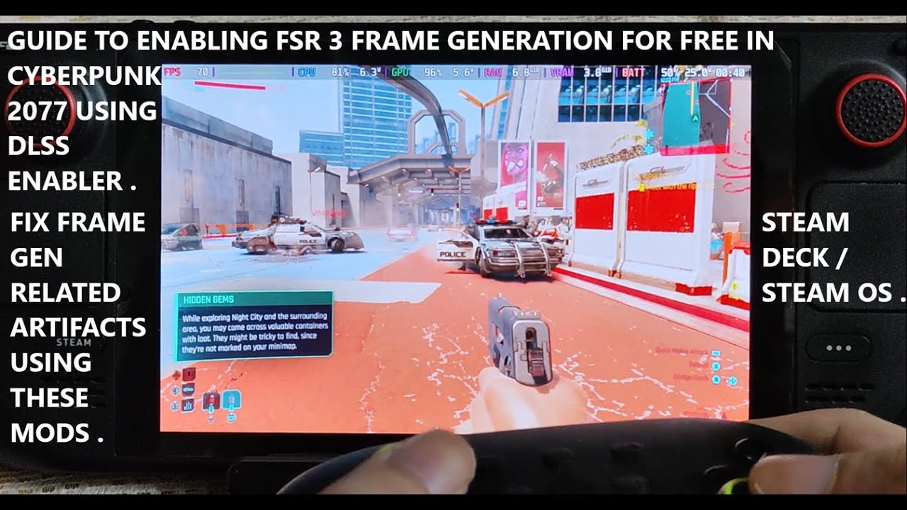 Steam Deck Cyberpunk 2077 Guide | FREE FSR 3 Frame Generation ...