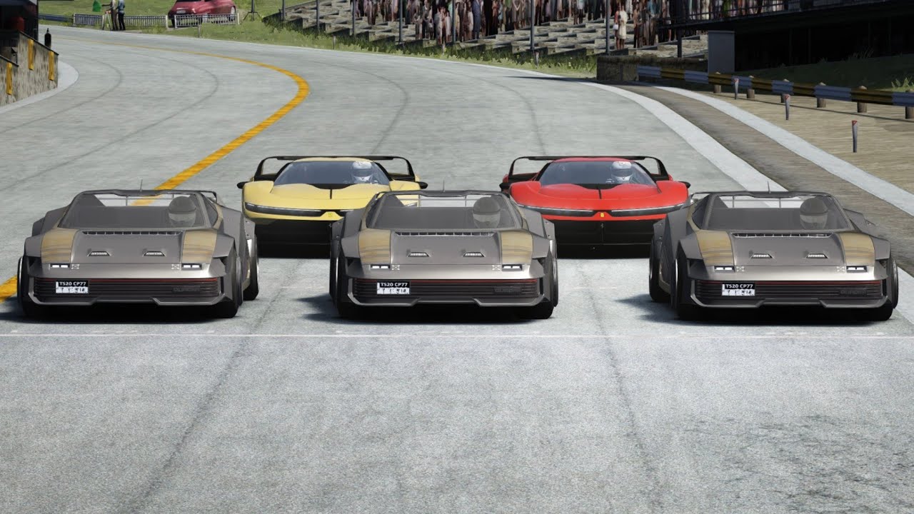 Ferrari F42 Concept vs Quadra Turbo-R V-Tech Cyberpunk 2077 at Old Spa ...