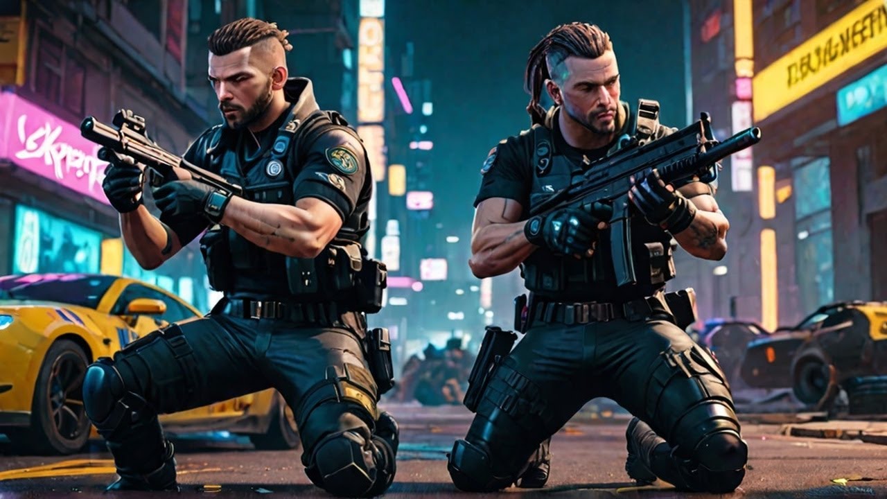 Cyberpunk 2077 (PC) Police Fight - Intense Shootout in Night City ...