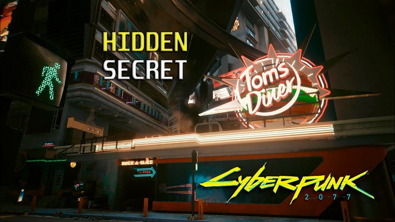 Hidden Dev Secret in Tom's Diner | Cyberpunk 2077 - Cyberpunk 2077 videos