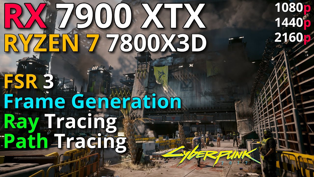 Cyberpunk 2077 | FSR 3 Frame Generation & Ray Tracing Test | RYZEN 7 ...
