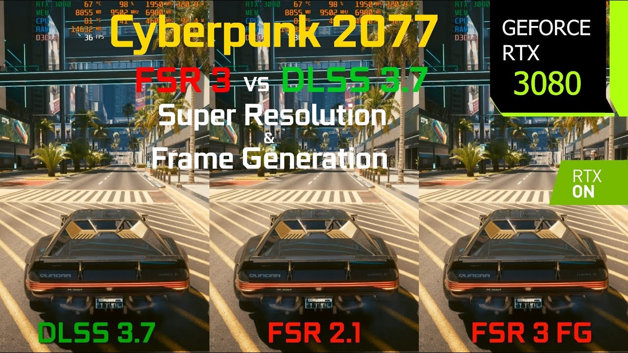 Cyberpunk 2077 Official FSR 3 Update - DLSS 3.7 vs FSR 3 Frame ...
