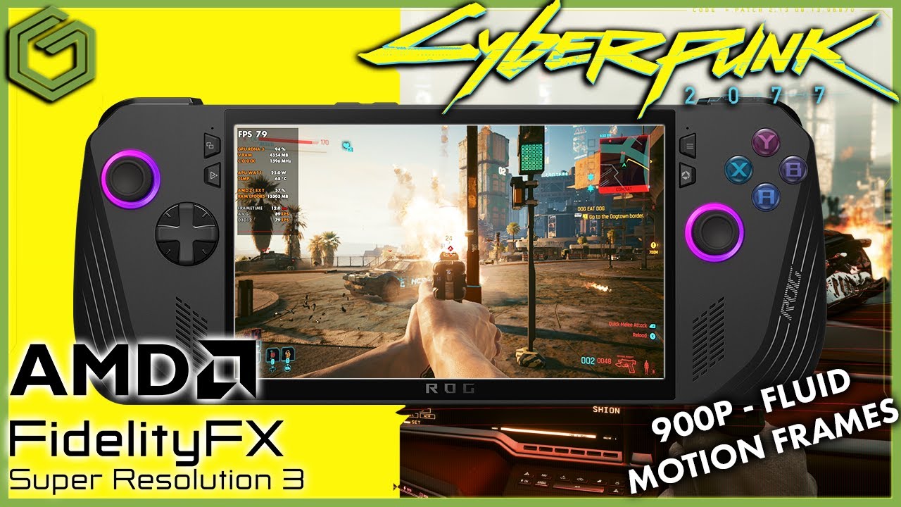 ROG Ally X | Cyberpunk 2077 FSR 3 & Frame Generation Update is Amazing ...