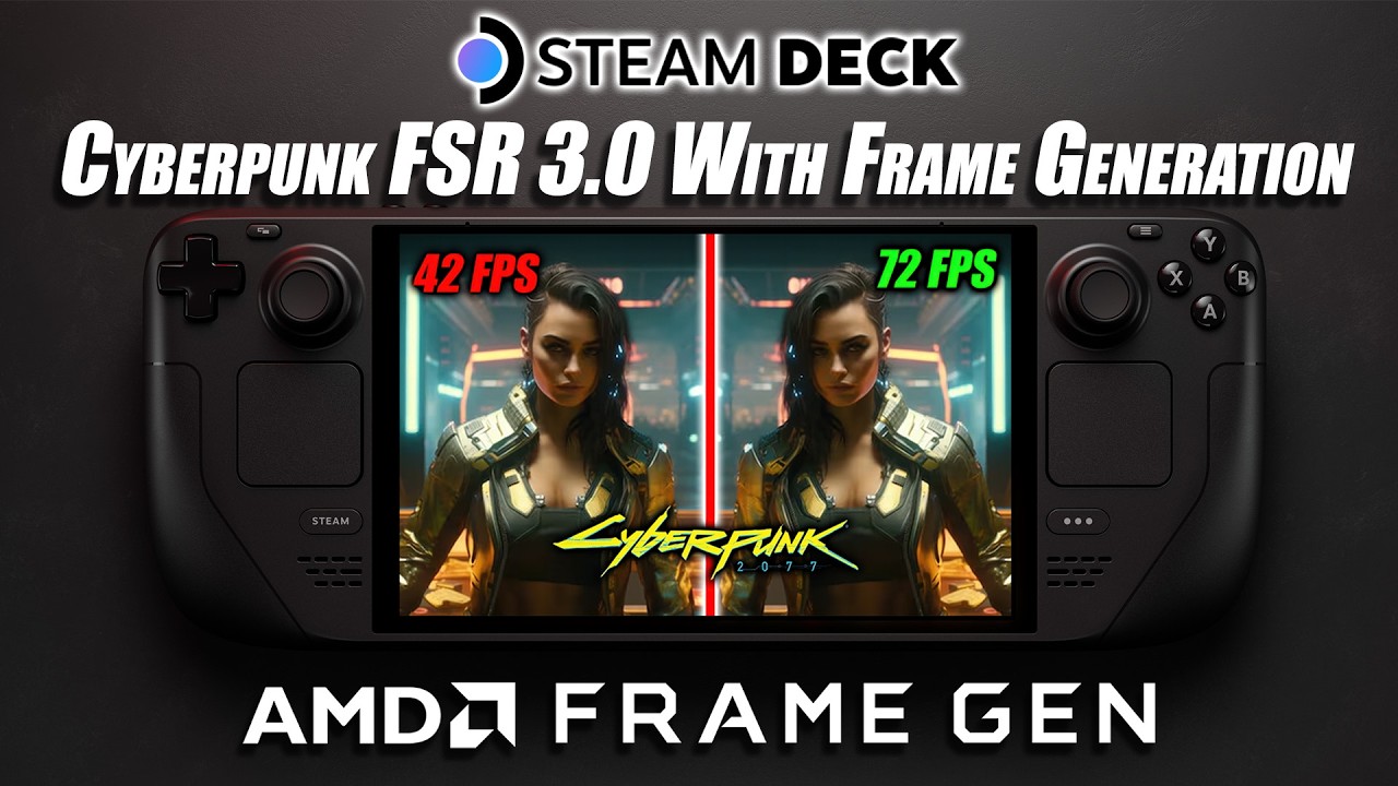 Steam Deck Cyberpunk Frame Generation Is Here! FSR3 Frame Gen Testing ...