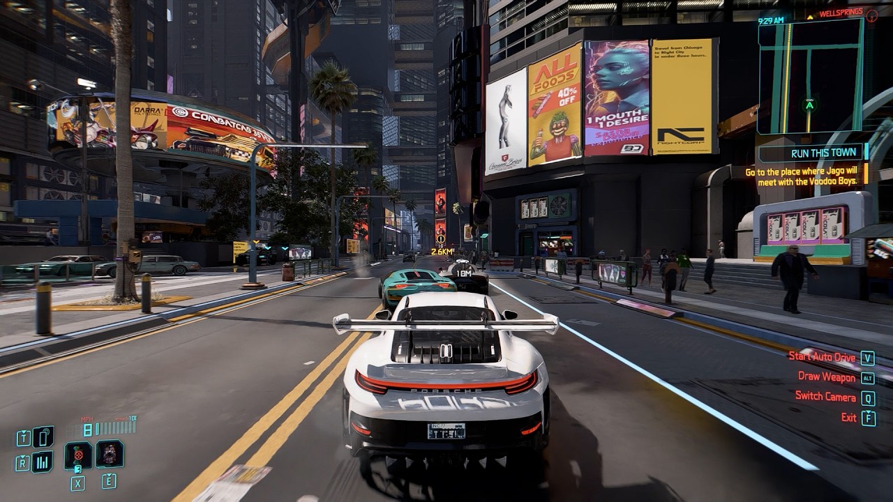 Cyberpunk 2077 Realistic Mod with Porsche 911 GT3 RS - Cyberpunk 2077 ...