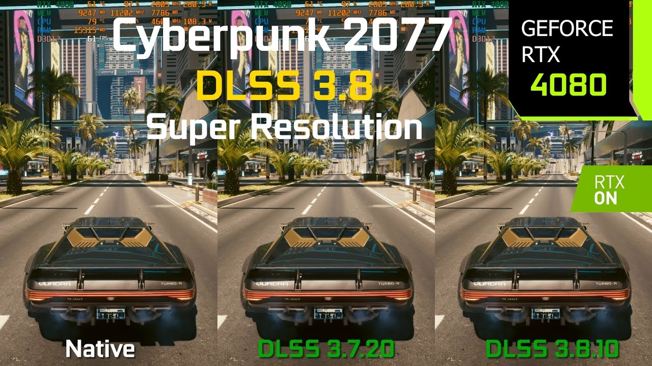 Cyberpunk 2077 DLSS 3.7.20 vs DLSS 3.8.10 - Graphics/Performance ...