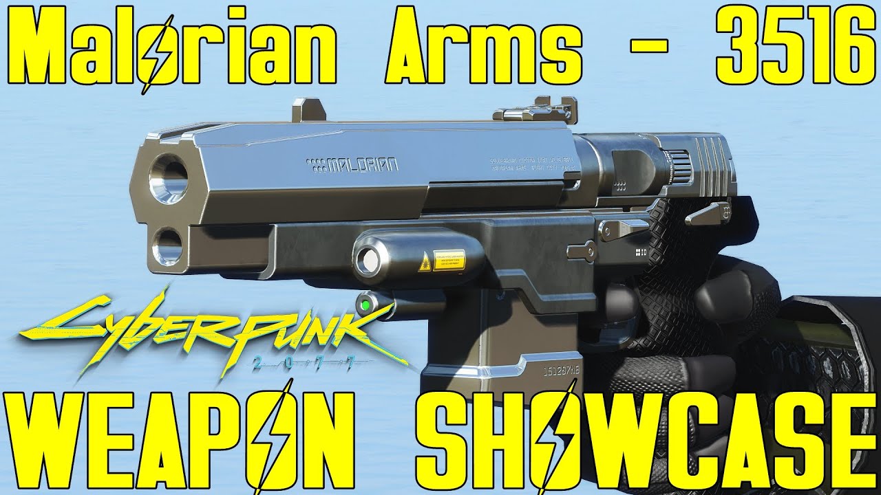 Fallout 4: Malorian Arms - 3516 - Cyberpunk 2077 - Weapon Mod Showcase ...