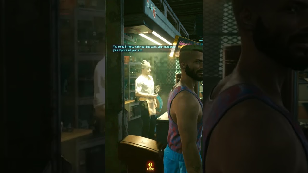 Angry Food Vendor - Cyberpunk 2077 - Cyberpunk 2077 videos