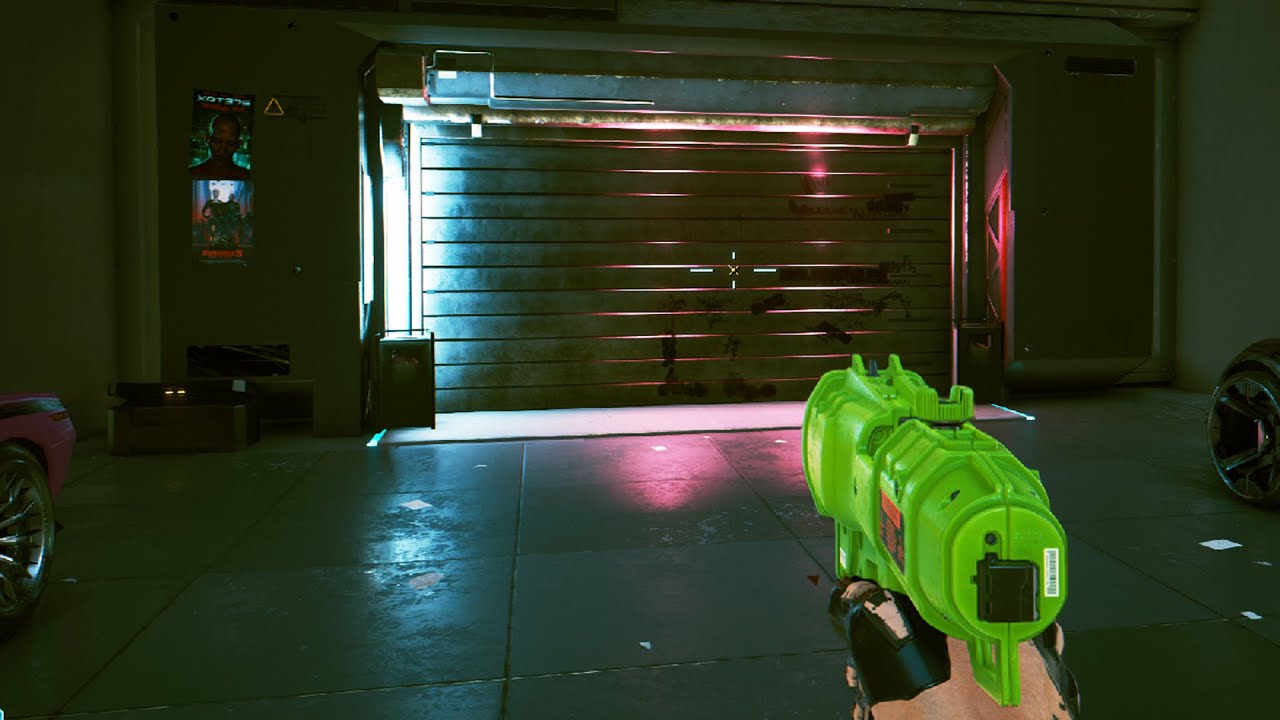 I Found a Garage Door that Sells Guns in Cyberpunk 2077 - Cyberpunk ...