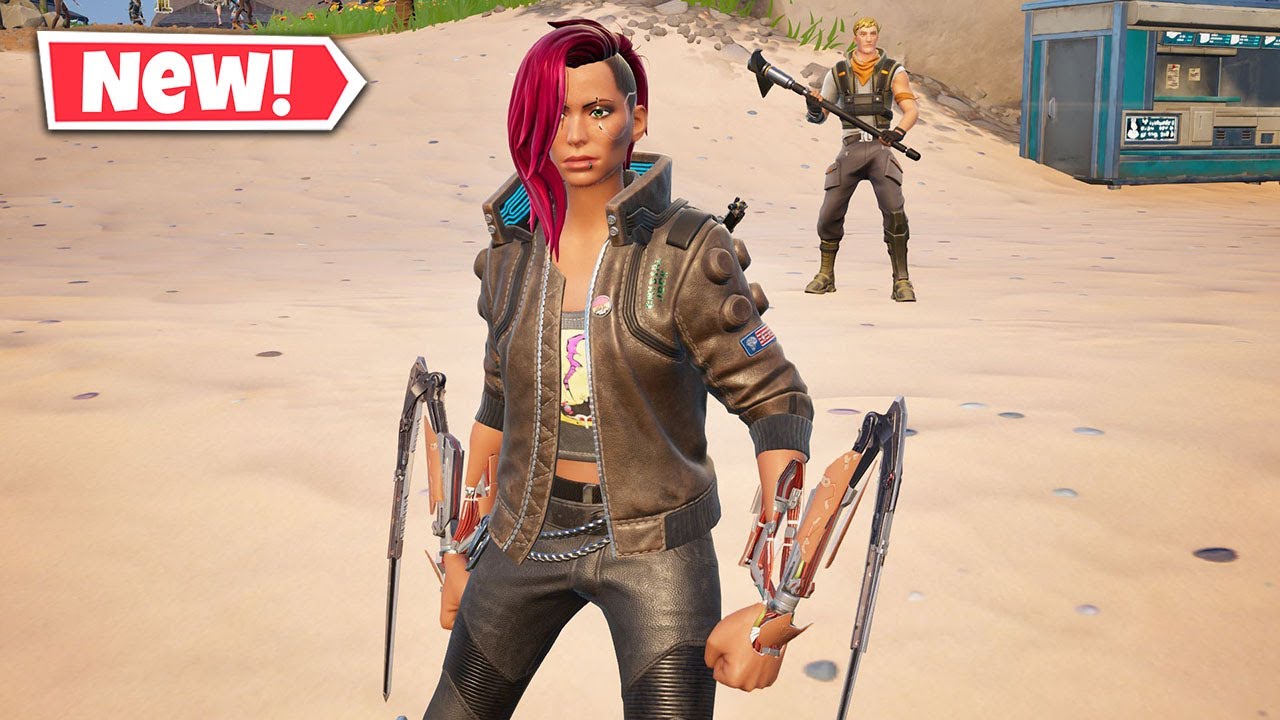 NEW V Skin Gameplay In Fortnite! (CYBERPUNK 2077) - Cyberpunk 2077 videos
