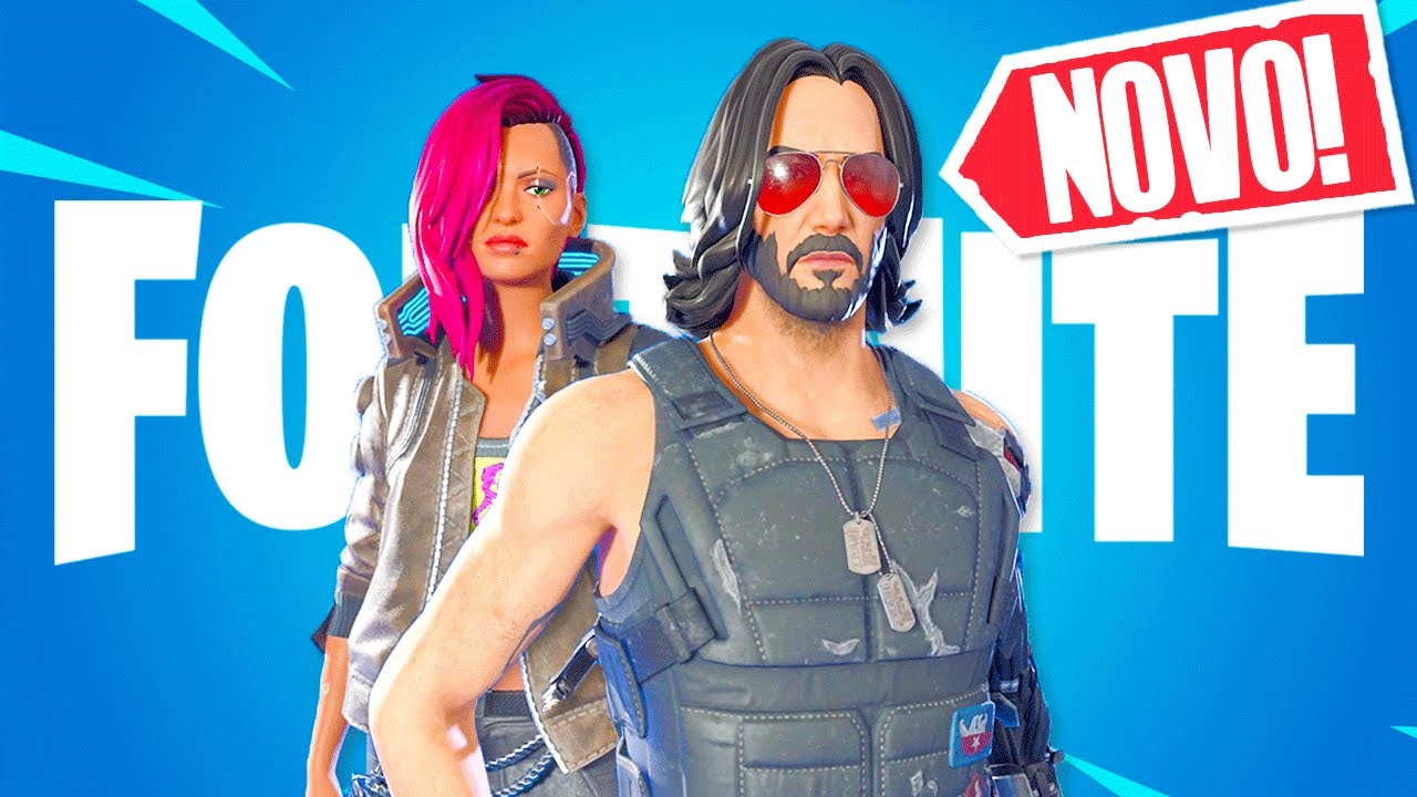 Testei as Novas Skins de Cyberpunk 2077 (e Keanu Reeves) no FORTNITE ...