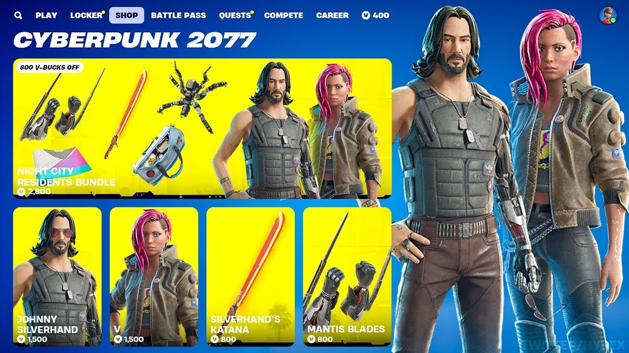 UPDATE CYBERPUNK 2077 x FORTNITE - JUCAM NISTE FORTNITE OG SI FILMAM UN ...