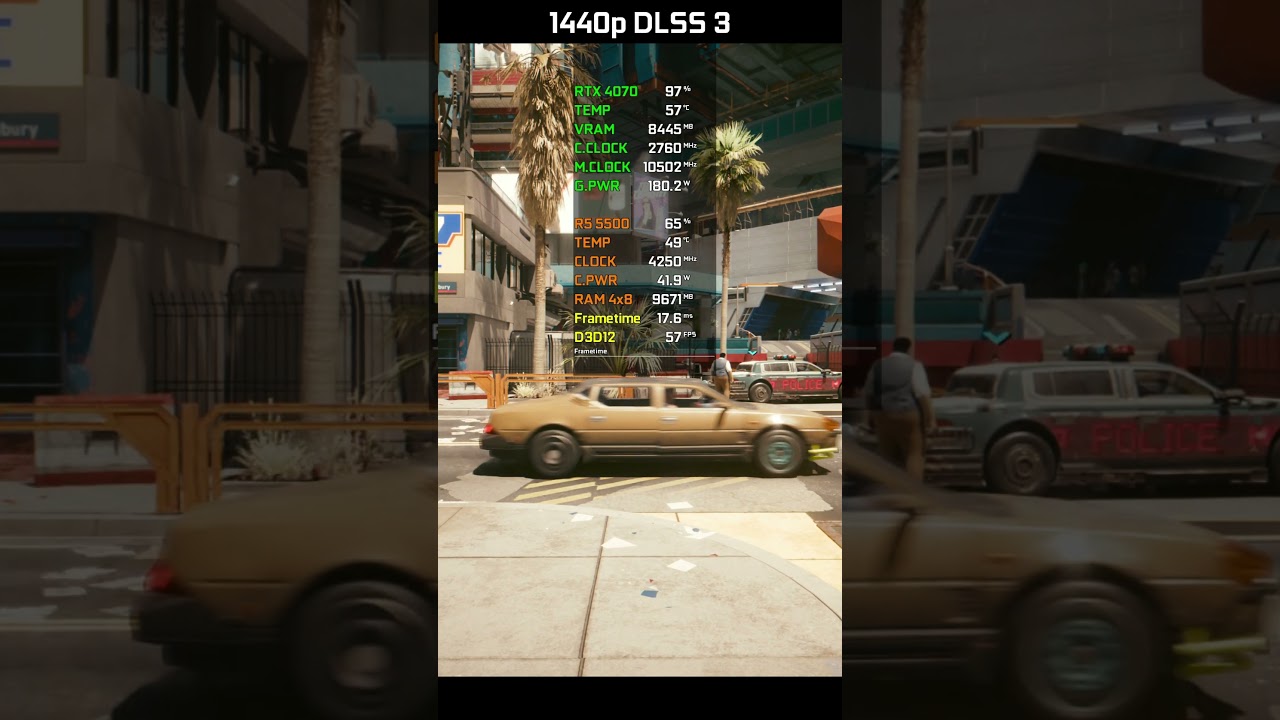 Cyberpunk 2077 DLSS 3 vs DLSS 4 Transformer Model RTX 4070 12GB #dlss4 #gaming #benchmark # ...