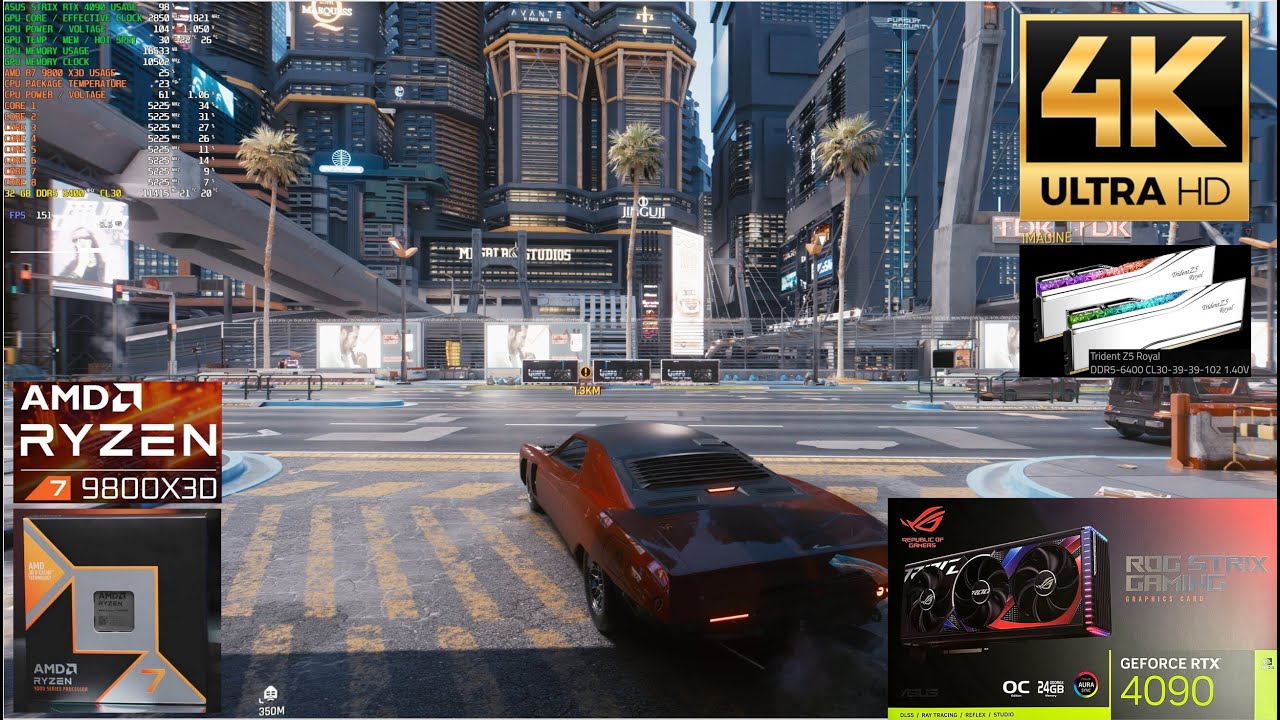 Cyberpunk 2077 4K DLSS 4 Transformer model vs CNN / STRIX RTX 4090 ...