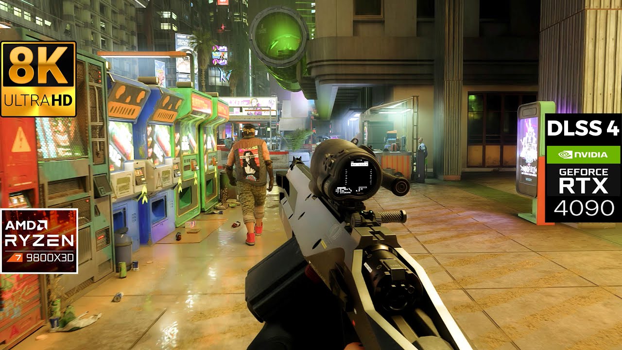 Cyberpunk 2077 Futuristic Real-Life Look with DLSS4 Extreme PathTracing RTX 4090 Ryzen 9800X3D ...