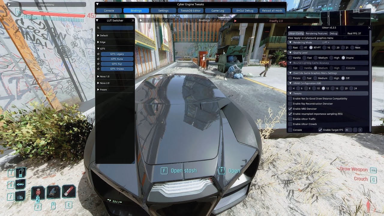 Cyberpunk 2077 Photorealistic Reshade Ultra Plus settings mods ...